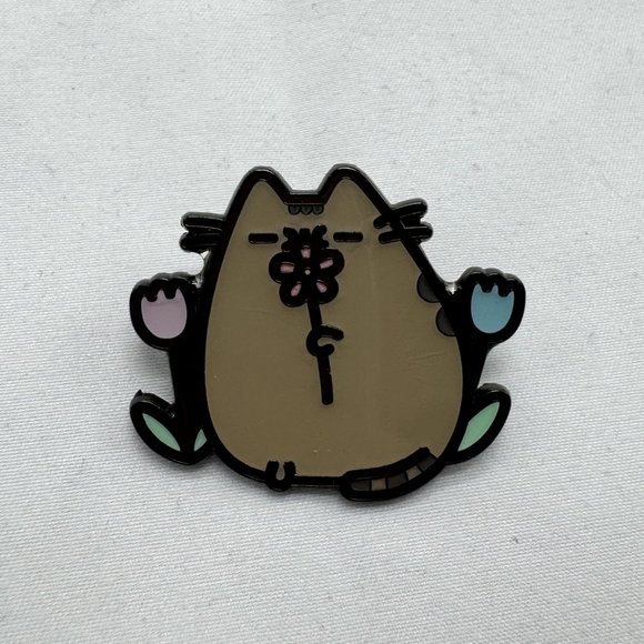 Pusheen | Accessories | Pusheen Smelling Flowers Enamel Pin Collectible ...